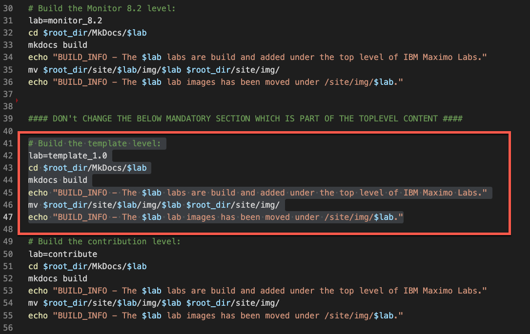 Create new lab - My Docs